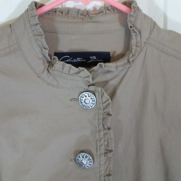 Christina Zinn | Jackets & Coats | Christina Zinn Tan Canvas Jacket ...